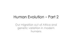 Evolution 1 midterm practice questions - Solutions - Question 1 In the ...