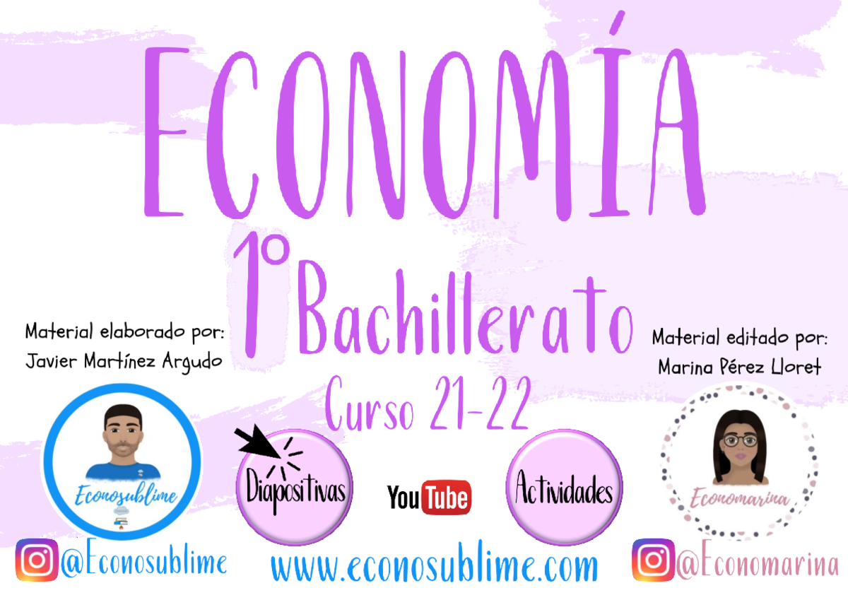 Libro Completo Economía 1º Bachillerato La SublimaciÓn De La EconomÍa