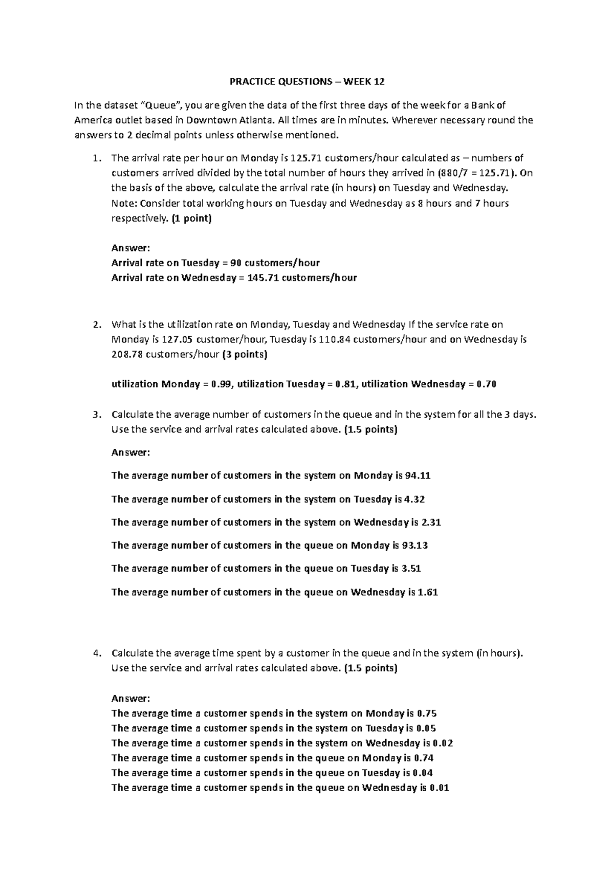 Module 12 Practice Questions - PRACTICE QUESTIONS – WEEK 12 In the ...