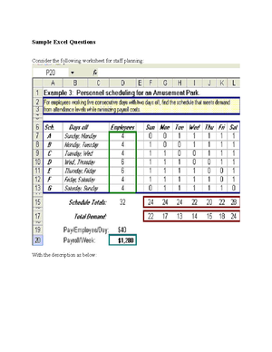 CSCI 12 Lab-Excel assignment 2 - Excel Assignment 2 review Professor ...