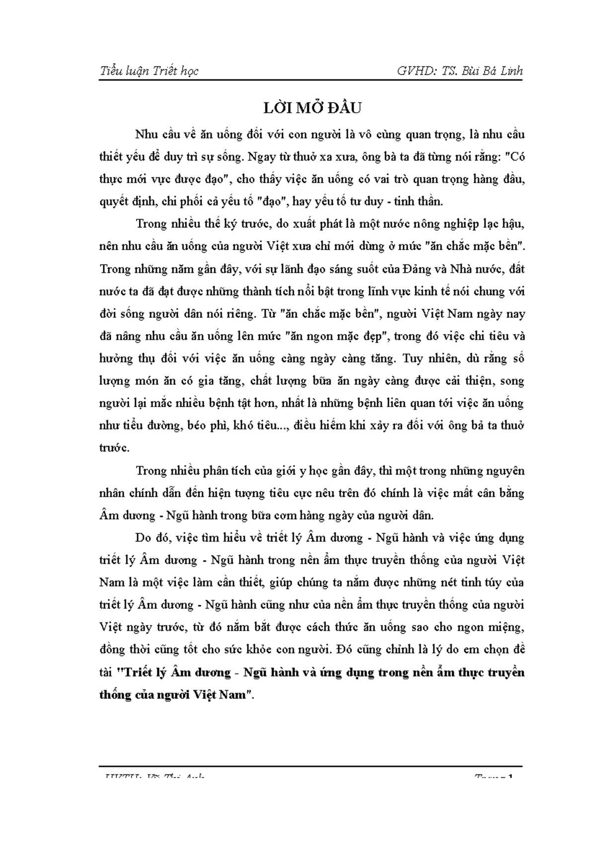 Triet ly am duong ngu hanh va ung dung trong nen am thuc truyen thong ...