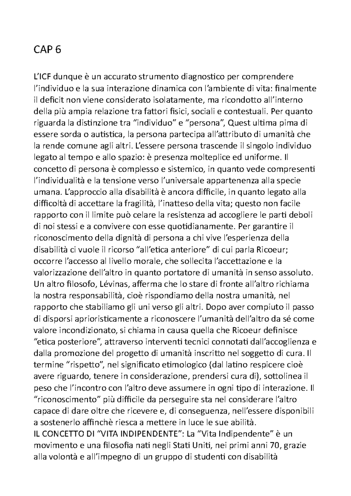 CAP 6 - Riassunto cap 6 dell'insegnamento Didattica generale e speciale ...