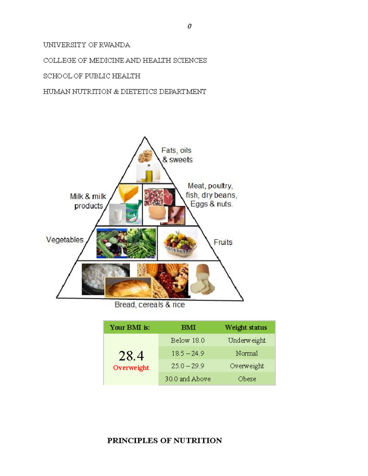 Principles OF Nutrition Complete - UNIVERSITY OF RWANDA COLLEGE OF ...