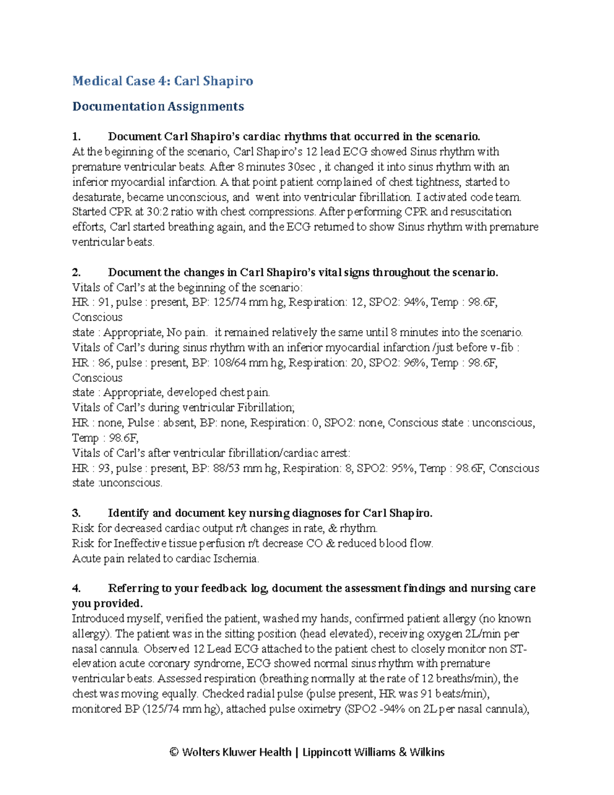 V Sim2.0 Medical Case 04 Carl Shapiro DA final 2 - Medical Case 4: Carl ...