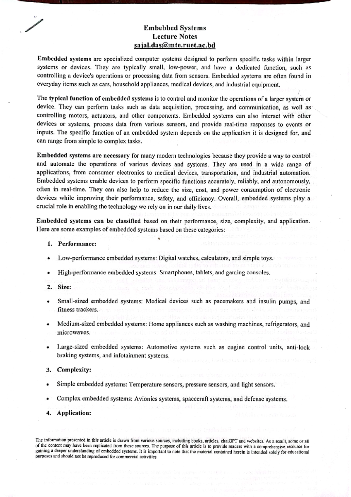 Skd Slide 1 Embedded System Introduction Studocu