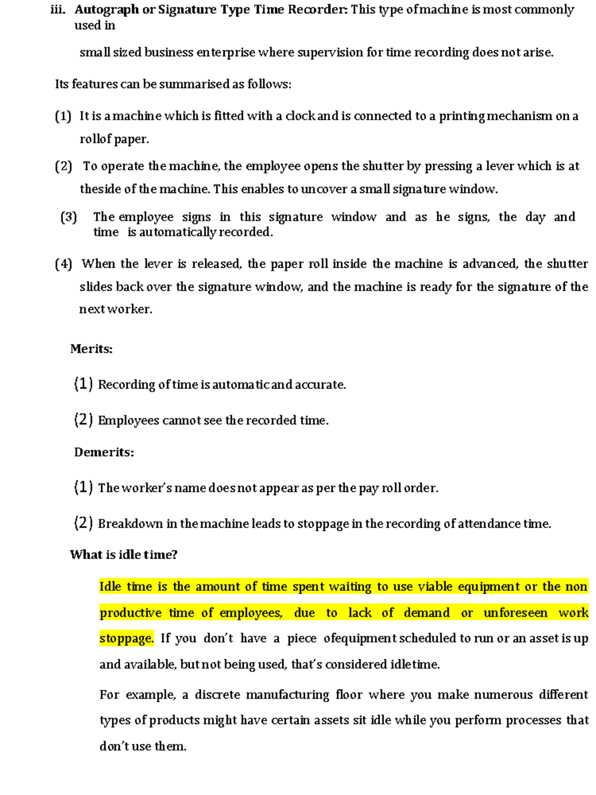 C OST a Ccounting-31 - cost accounting details - iii. Autograph or ...