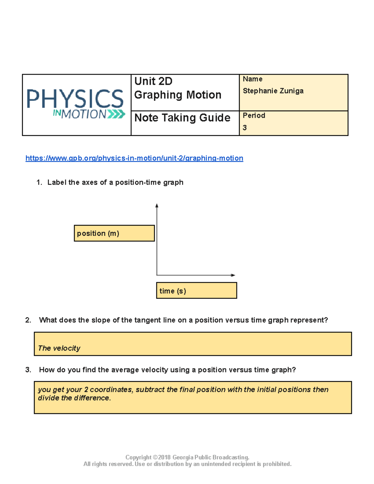 Copy of video 2d NTG - gpb/physics-in-motion/unit-2/graphing-motion 1 ...