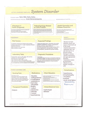 ATI Hydrocephalus - ACTIVE LEARNING TEMPLATES THERAPEUTIC PROCEDURE A ...