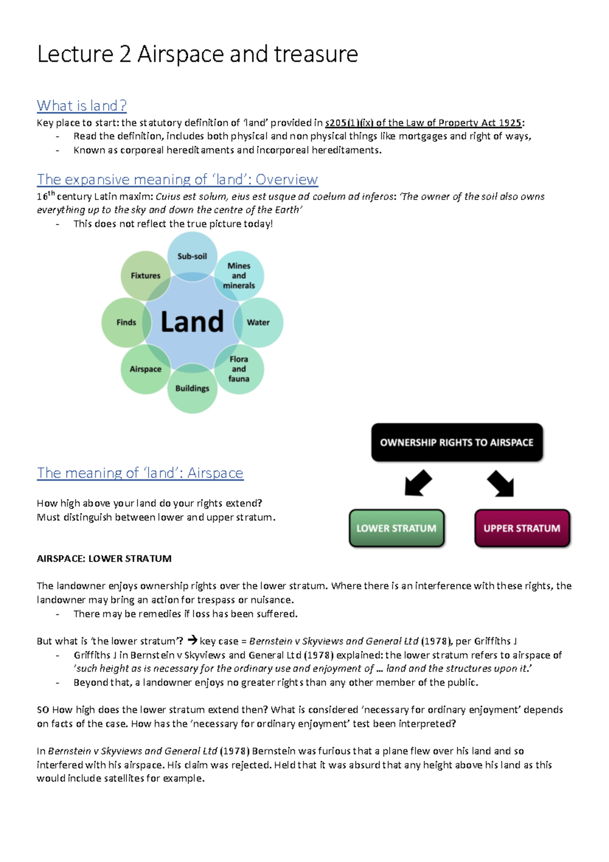 Lecture 2 Airspace and treasure Lecture notes - Lecture 2 Airspace and ...
