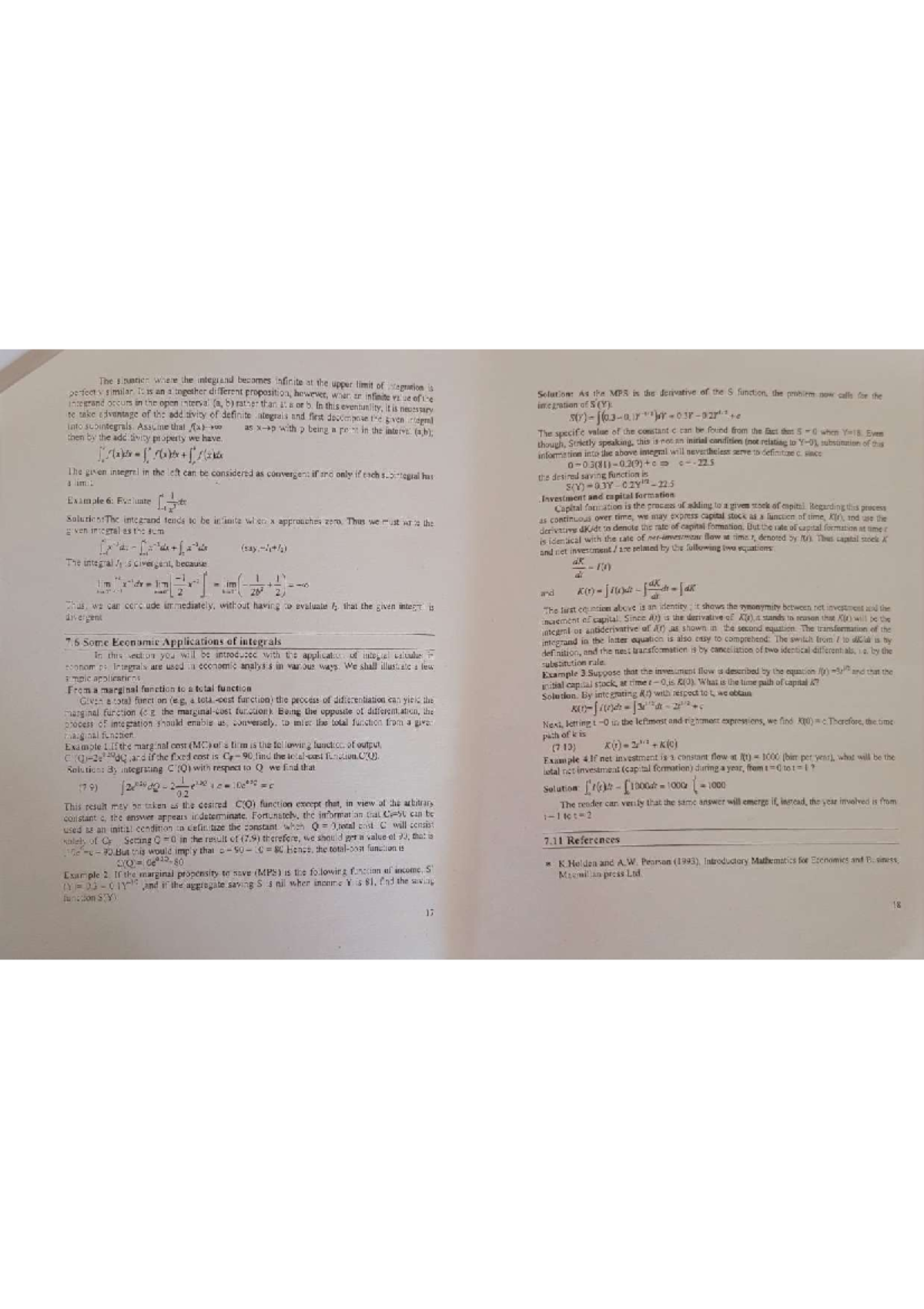 Business math chapter 5 part 2 - The situation where the integrand ...