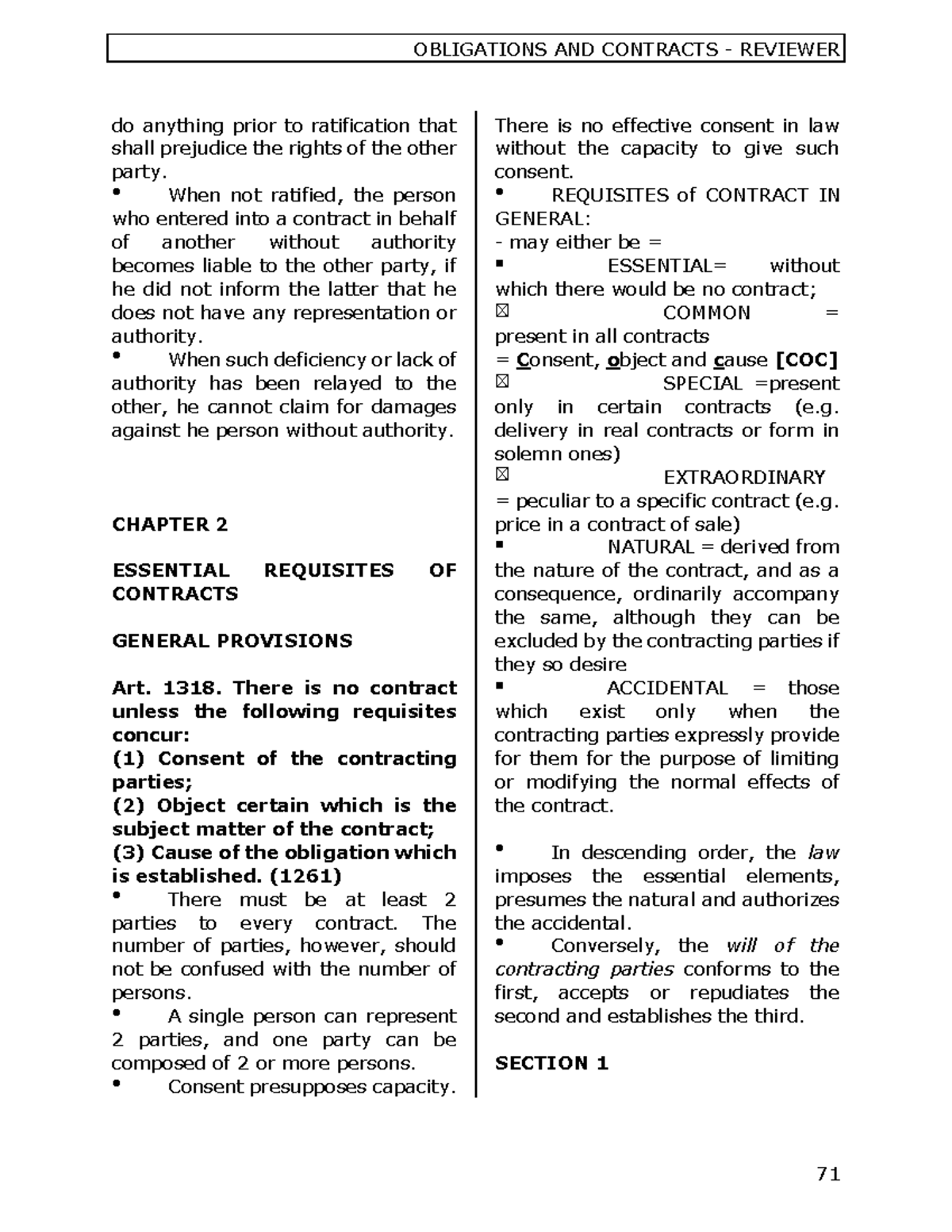 Oblicon-Pracs 8 - Obligations and Contracts 1st sem - Law On ...