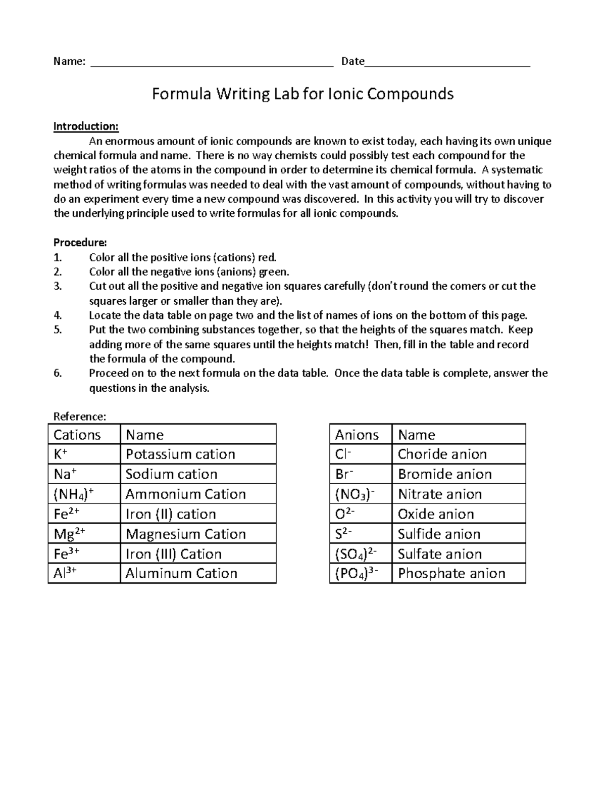 Formula+Writing+Lab+(2) - Name ...