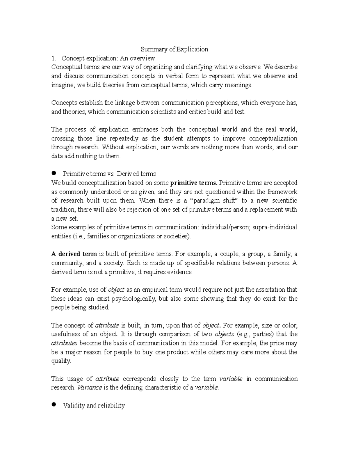 12 Chaffee, explication Reading summary - Summary of Explication ...