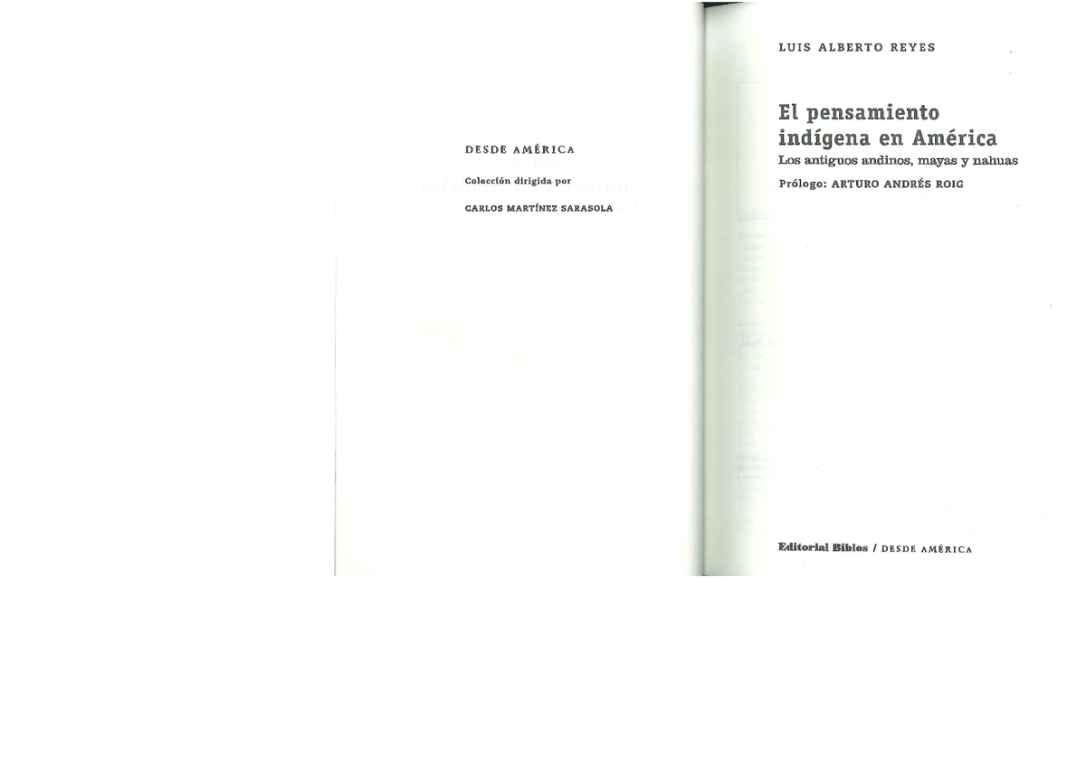 6. Reyes, L.El pensamiento indígena en América - 24 Luis Alberto Reyes ...