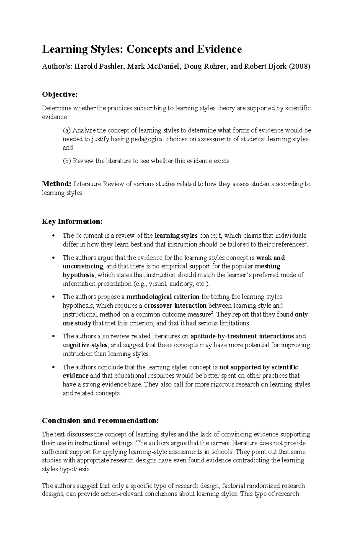Scie20 Learning Styles Theory Teaching Science - Learning Styles ...