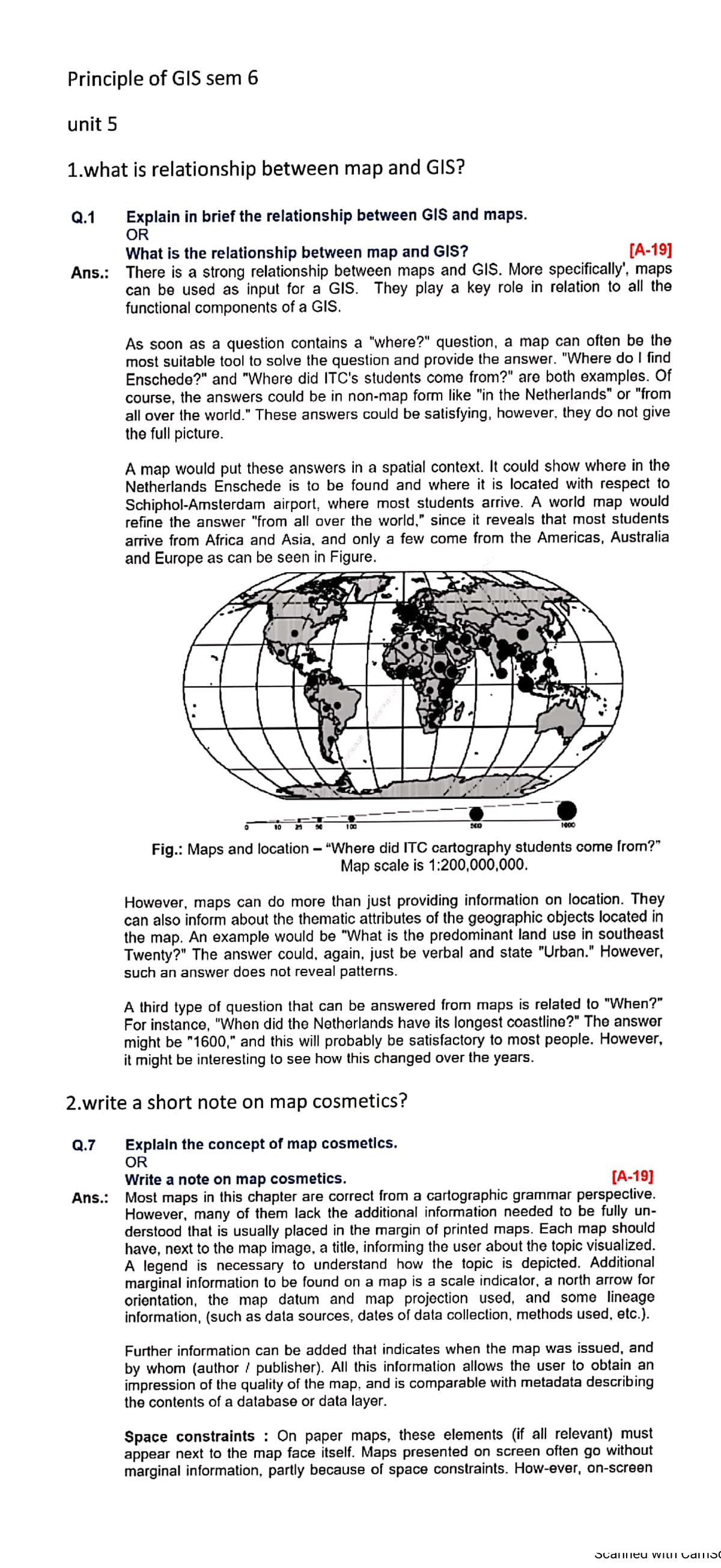 GIS Importance - Important questions - BscIT (Information Technoogy ...