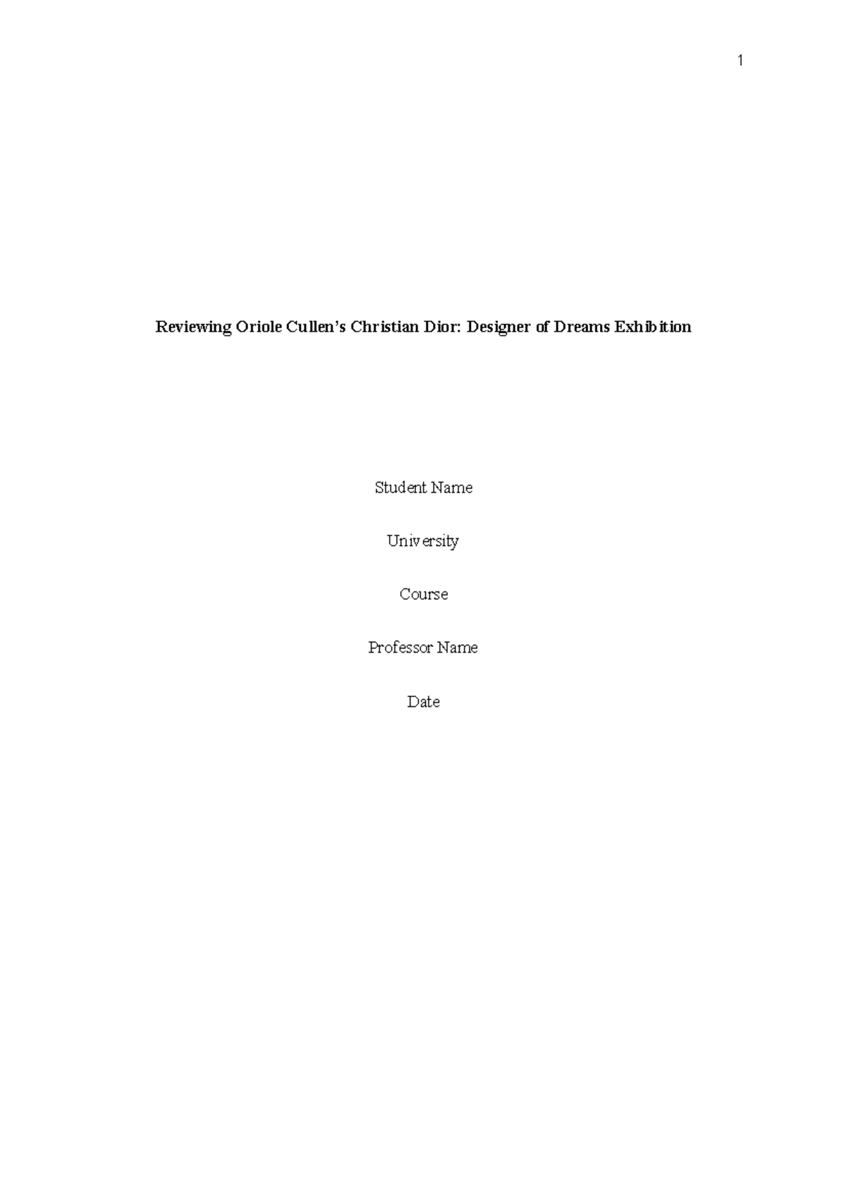 Arr - Reviewing Oriole Cullen’s Christian Dior: Designer of Dreams ...