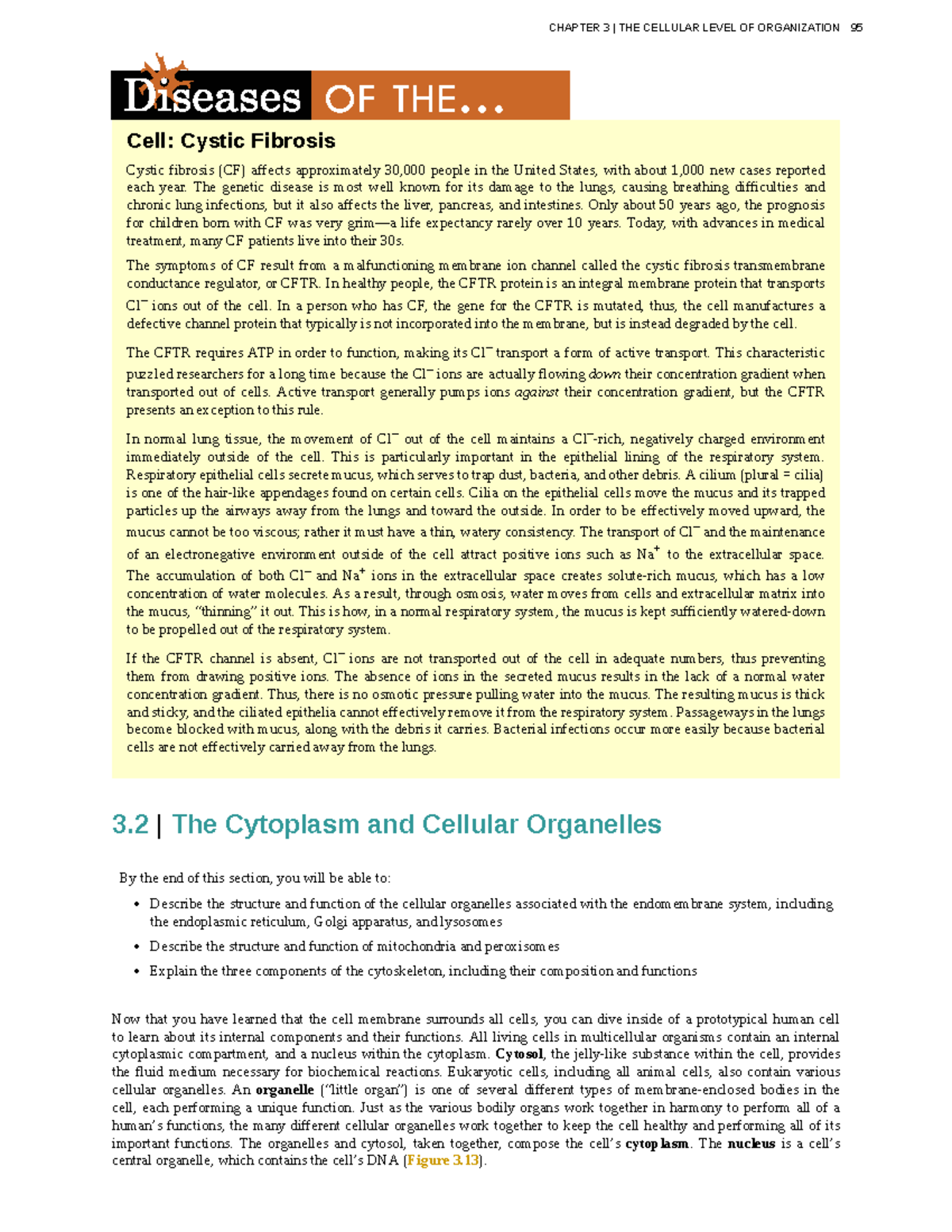 Anatomy-physiology-35 - Cell: Cystic Fibrosis Cystic fibrosis (CF ...
