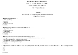 Decision Science - MBA 302 - SPPU - Studocu