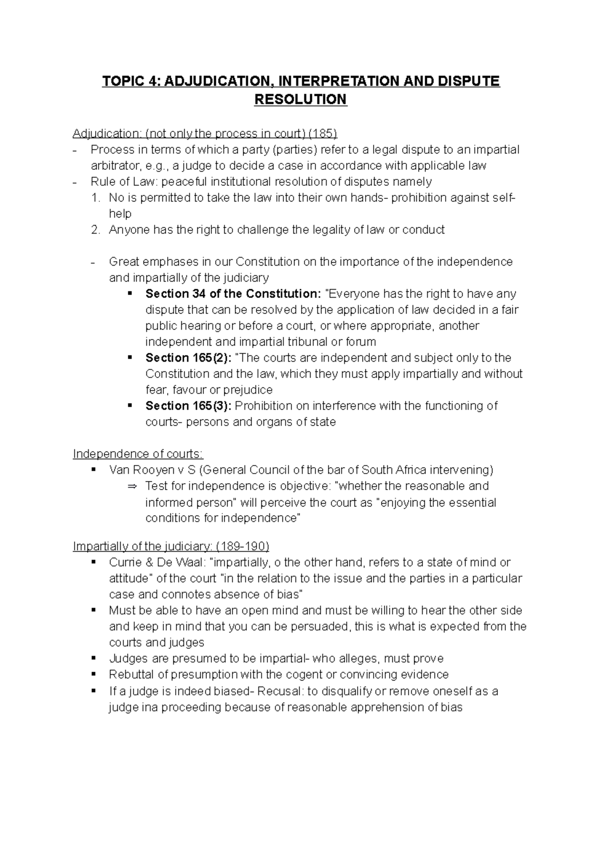 Topic 4, 5 - ADJUDICATION, INTERPRETATION AND DISPUTE RESOLUTION ...