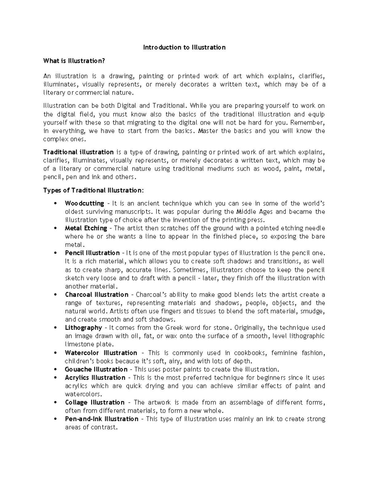 Introduction to Illustration 101 - Introduction to Illustration What is ...