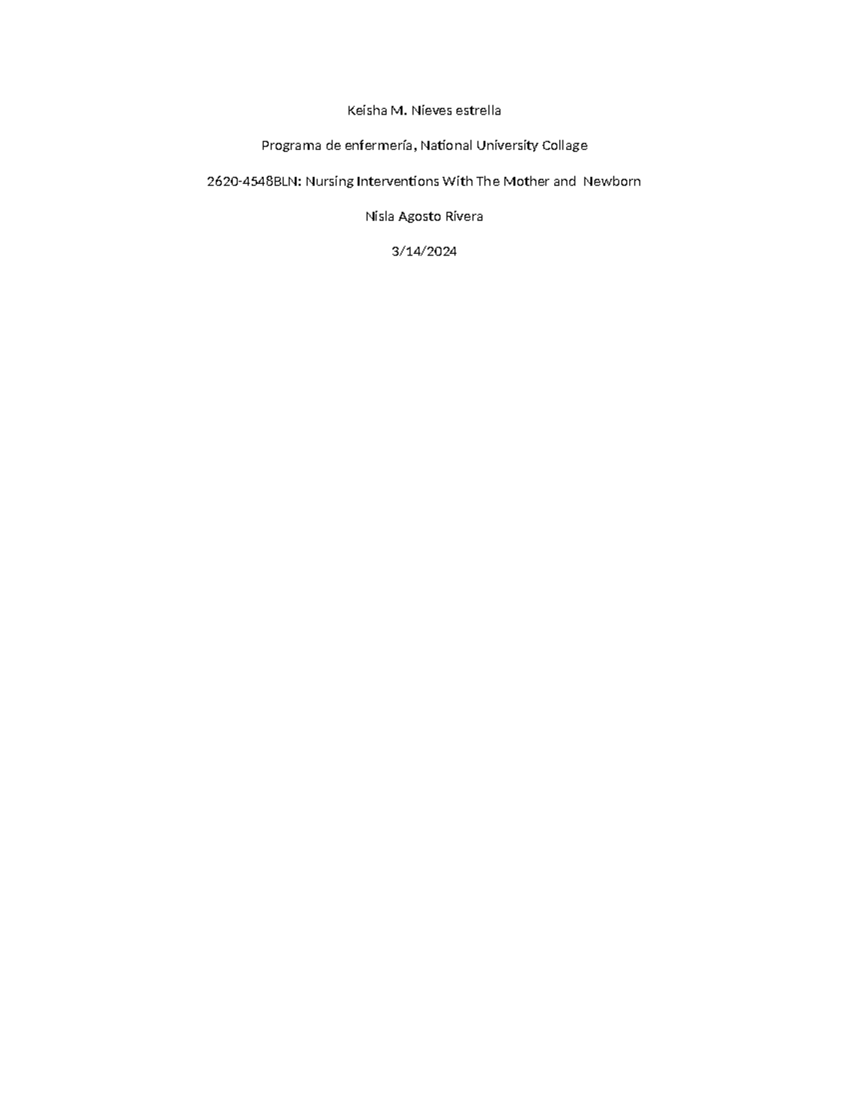 Keisha M - Cambios fisiologicos, psicologicos y cuidado prenatal ...