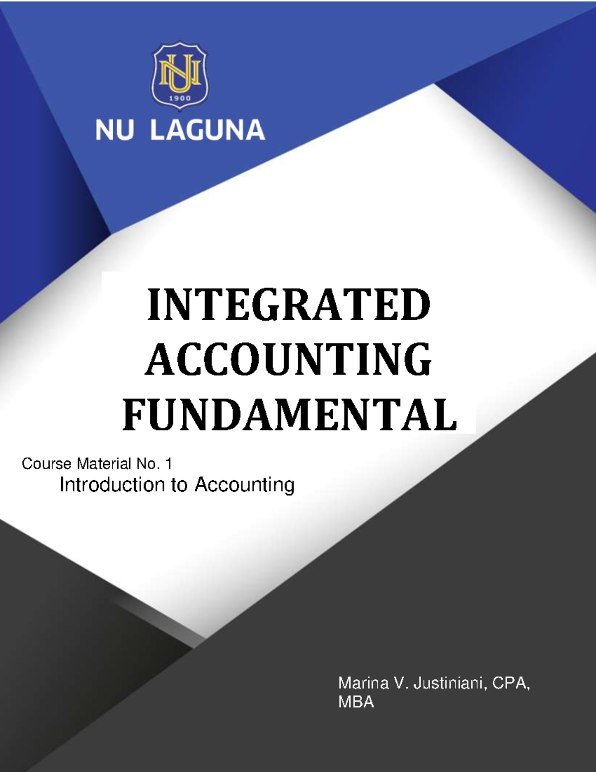 Course-Material-1-Introduction to Accounting - INTEGRATED ACCOUNTING ...