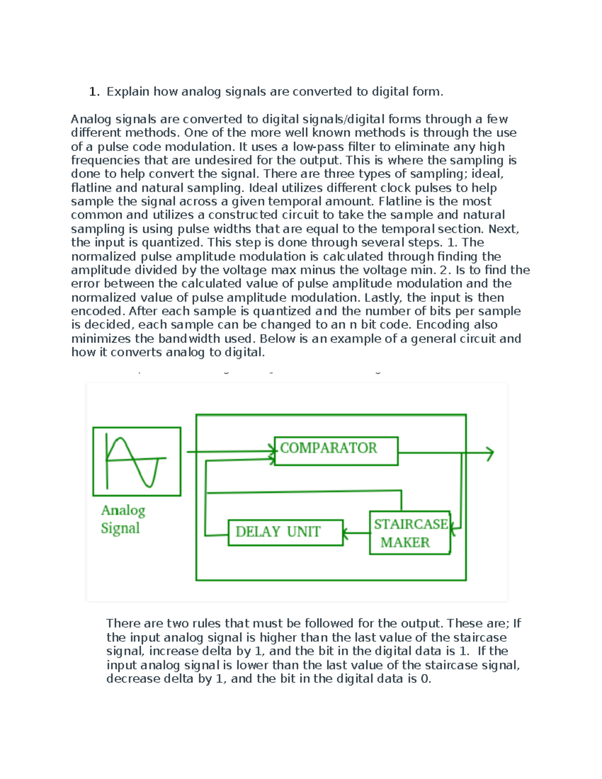 Discussion Week 5 - Gives description of mechanical process - Explain ...