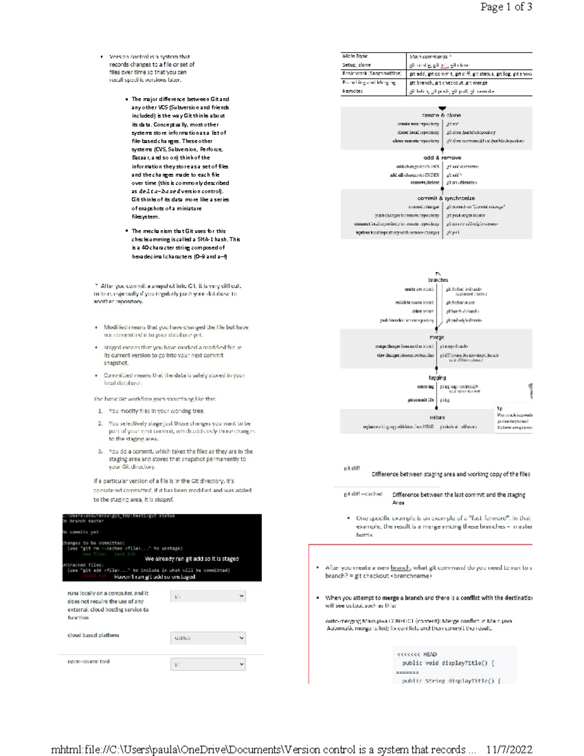 Test Notes testing - aaaaaaaaaa - l The major difference between Git ...