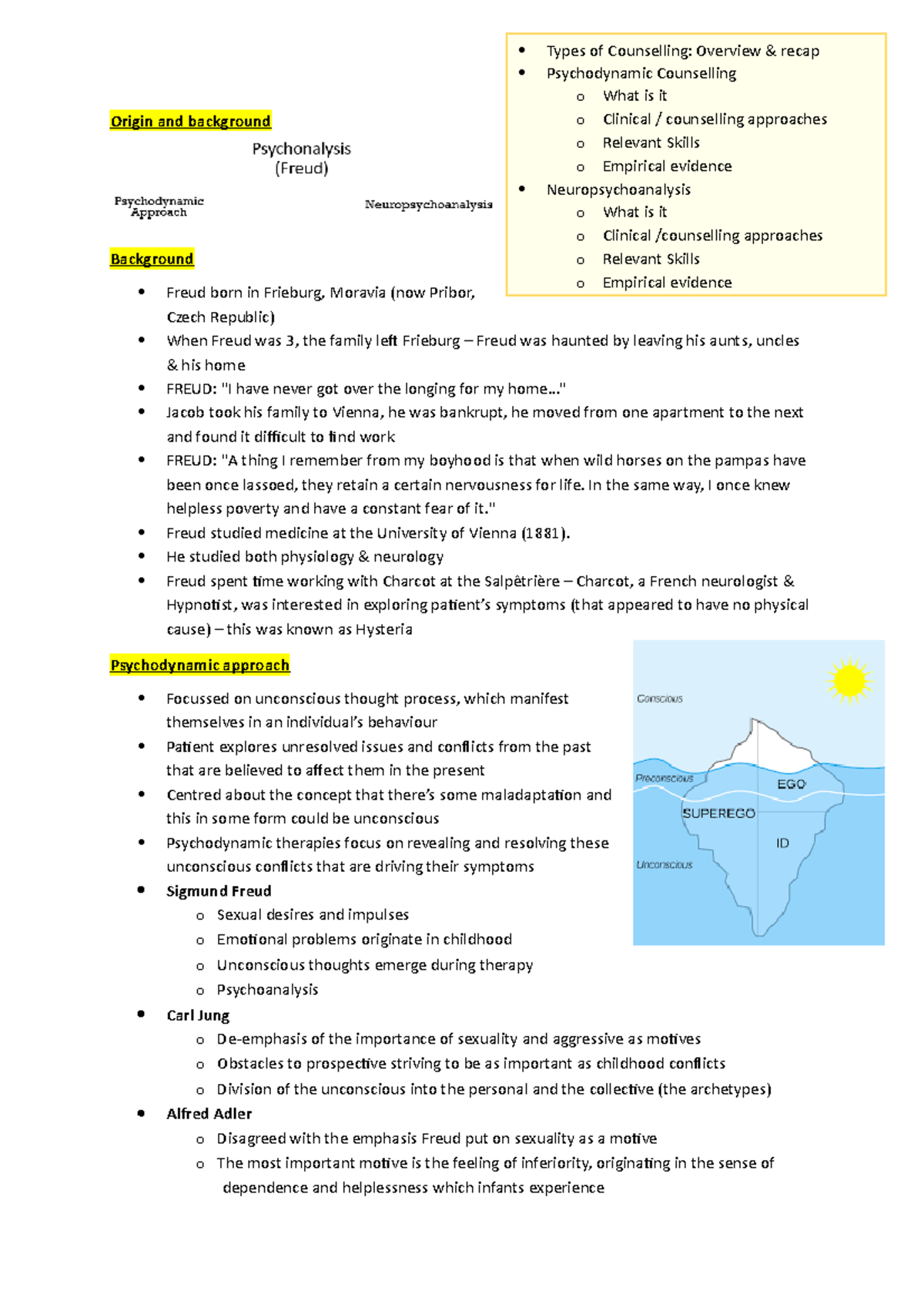 7 8 Psychodynamic and Neuro-psychoanalysis - Origin and background ...