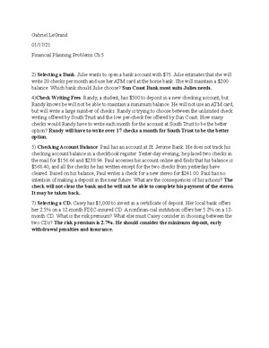 Financial Portfolio Project Part 1 - FIN-210 - GCU - Studocu