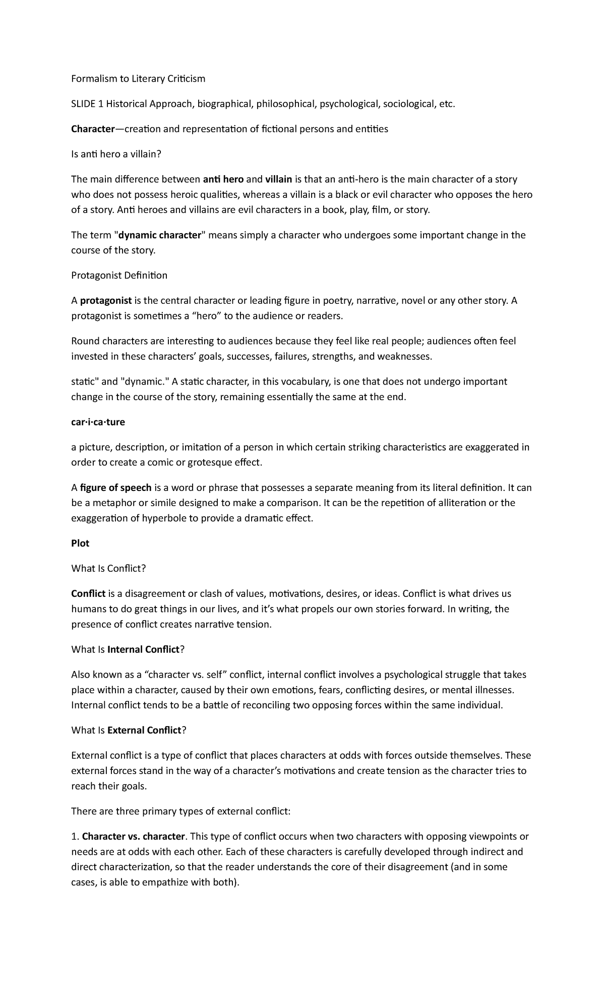 Document of formalism to literarycriticism - Formalism to Literary ...