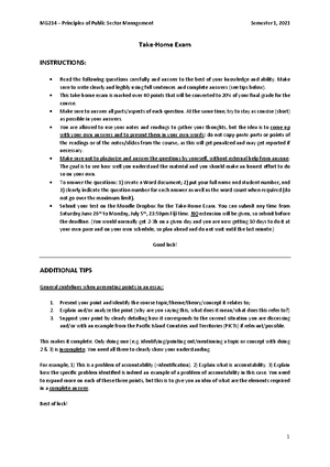 Assignment 2 - MG214 - MG 214 PRINCIPLES OF PUBLIC SECTOR MANAGEMENT ASSIGNMENT: 02 TOPIC ...
