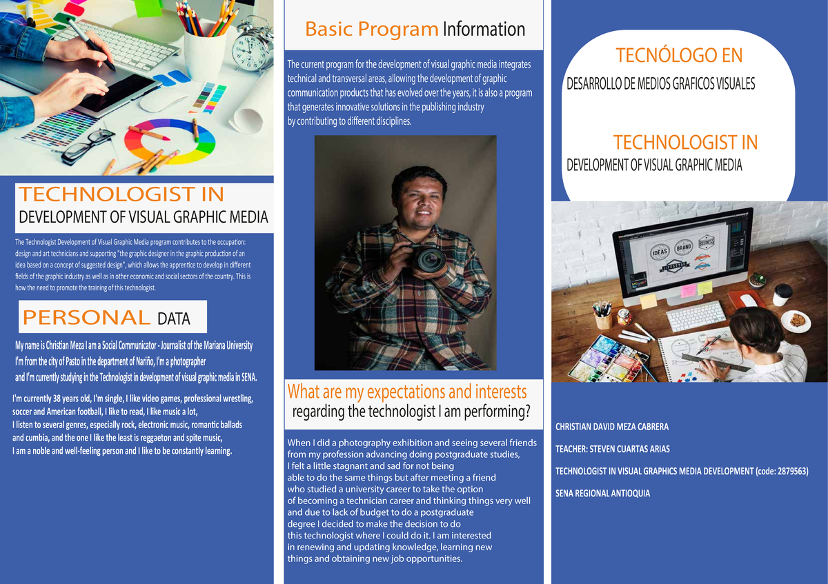 Folleto English - DESARROLLO DE MEDIOS GRAFICOS VISUALES TECHNOLOGIST ...