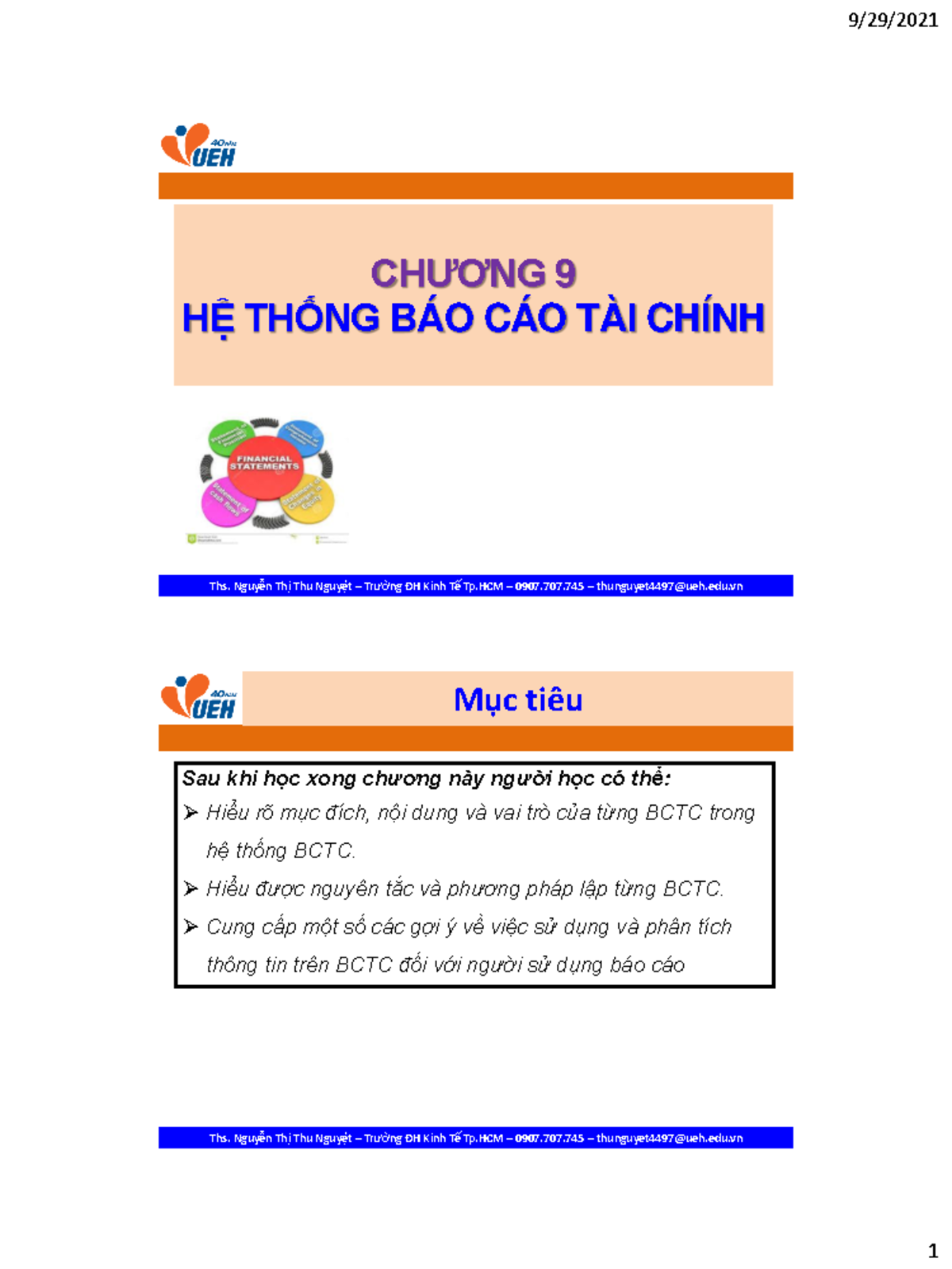 C9.P-BCTC (LMS) - Good! - Ths. NguyßnThß Thu Nguyßt – TrườngĐH Kinh T¿ Tp – 0907.707 – - Studocu