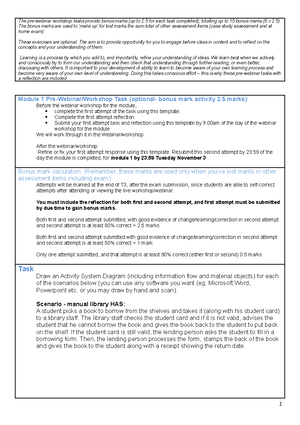 Template module 4 pre webinar workshop tasks - The pre-webinar workshop ...