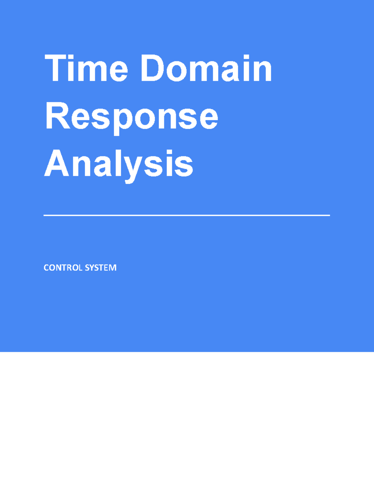 Time Domain Response Analysis - Copyright © 2014-2020 TestBook Edu ...