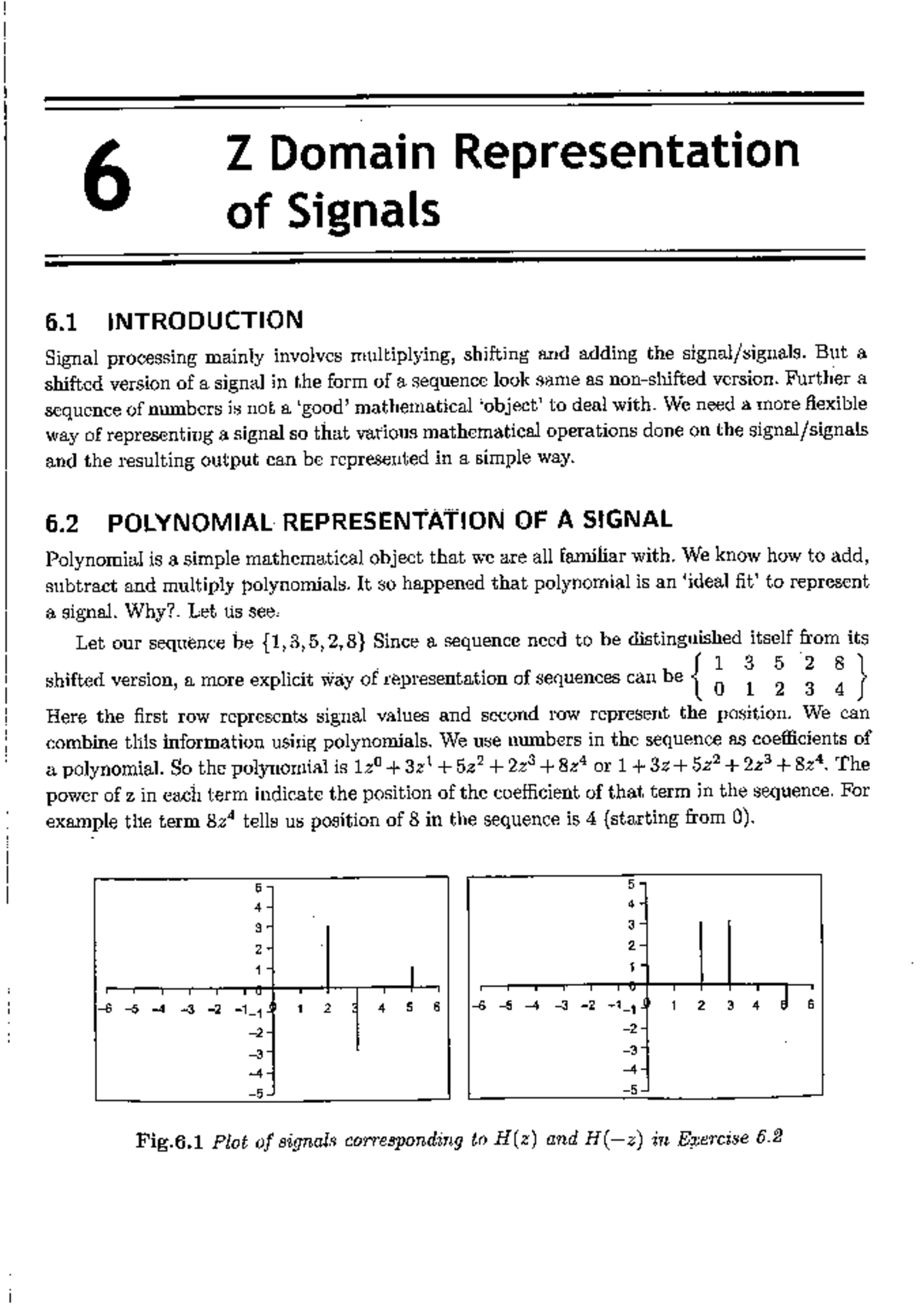 6.Z Domain Representation of Signals - Digital Signal and Image Processing - Studocu