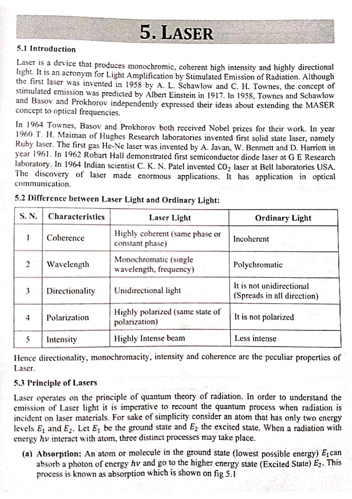 2.3 Laser Notes - Dr. Babaseheb Ambedkar technological university ...
