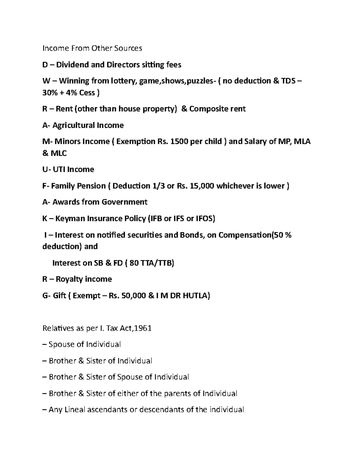 IOS - baf - Income From Other Sources D – Dividend and Directors ...
