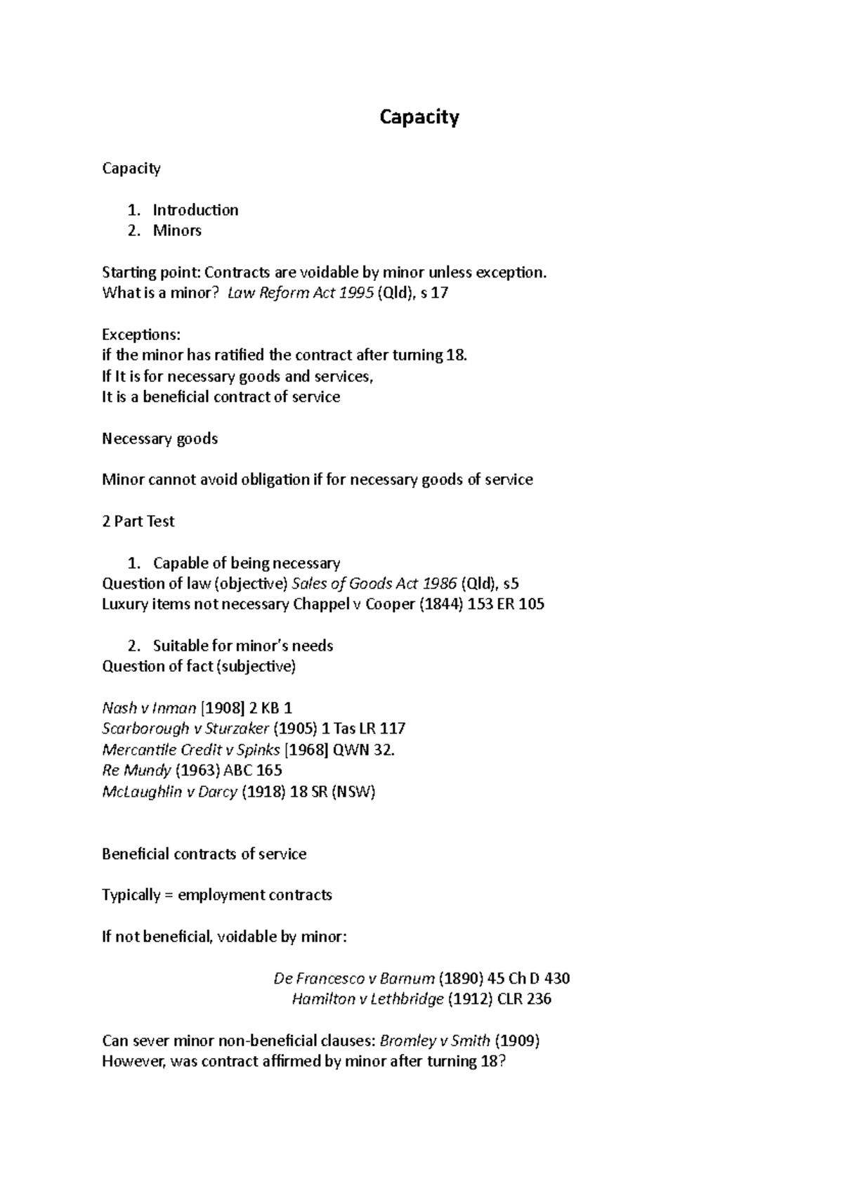 Capacity - Capacity Capacity Introduction Minors Starting point ...