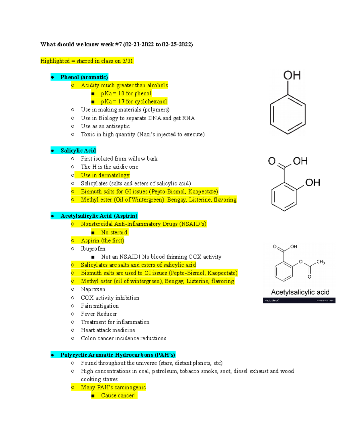 CH EXAM 2 What we should know - What should we know week #7 (02-21-2022 ...