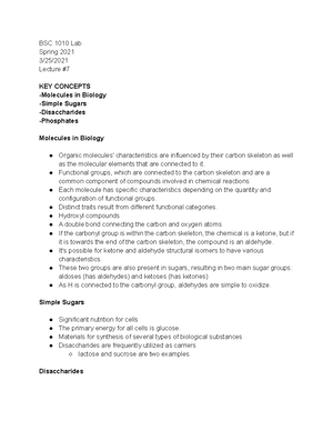 BSC 1010 Lab Lecture #3 - Introduction to the science method, reading ...