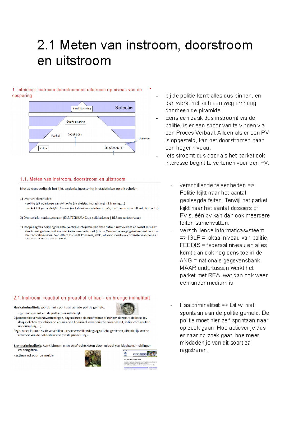 2.1 Meten van instroom, doorstroom uitstroom - 2 Meten van instroom ...