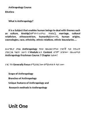 Geography Module - Freshman course - Compiled By: Dr. Teferi Mekonnen ...