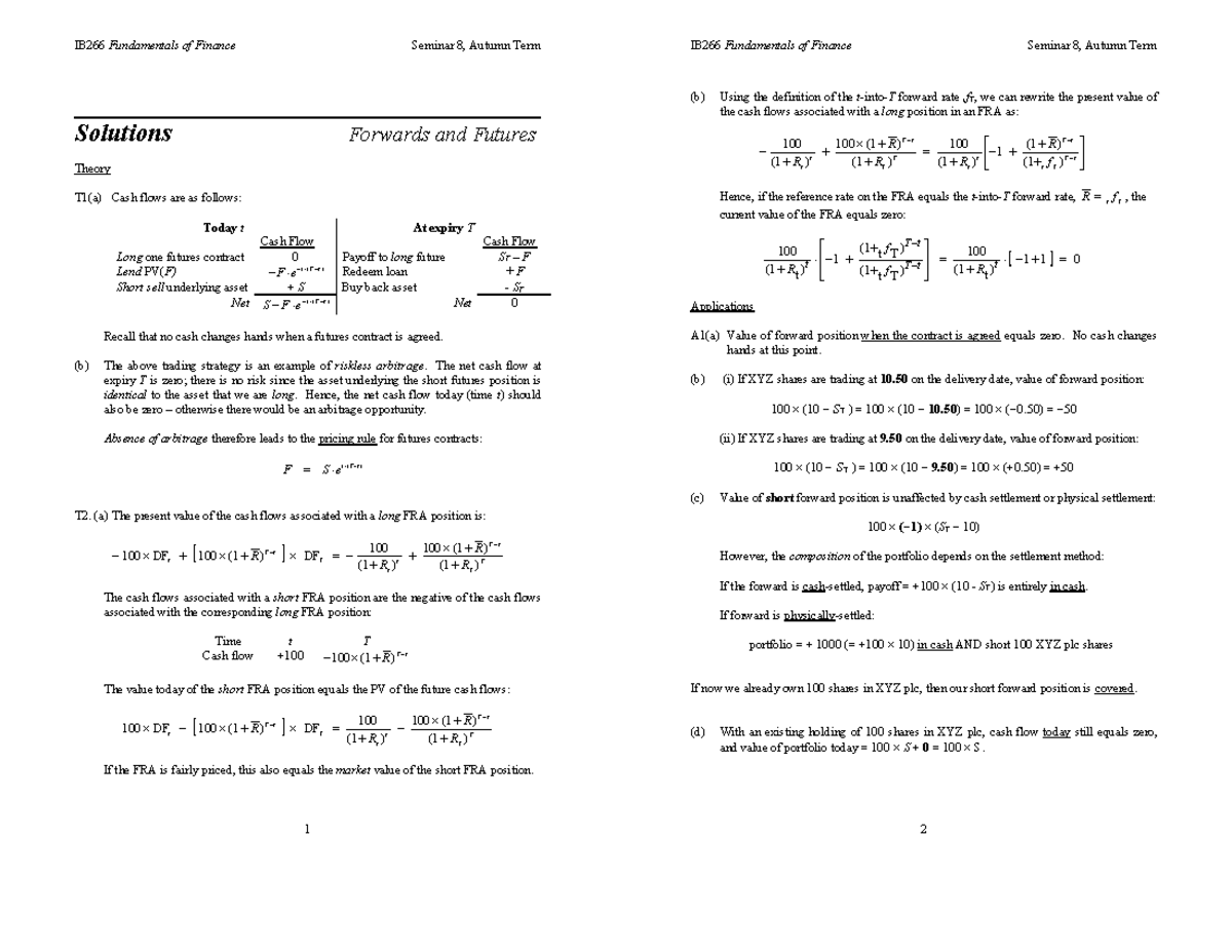IB266 seminar 8 As - ddddddddfadfadsfadsffasdf - IB266 Fundamentals of ...