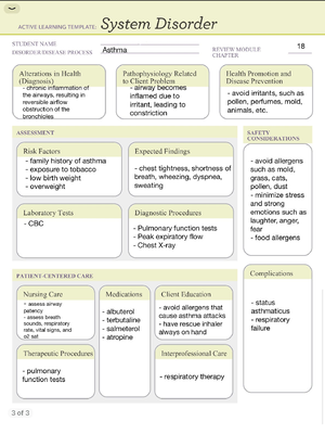 Bacterial Meningitis - System Disorder - ACTIVE LEARNING TEMPLATES ...