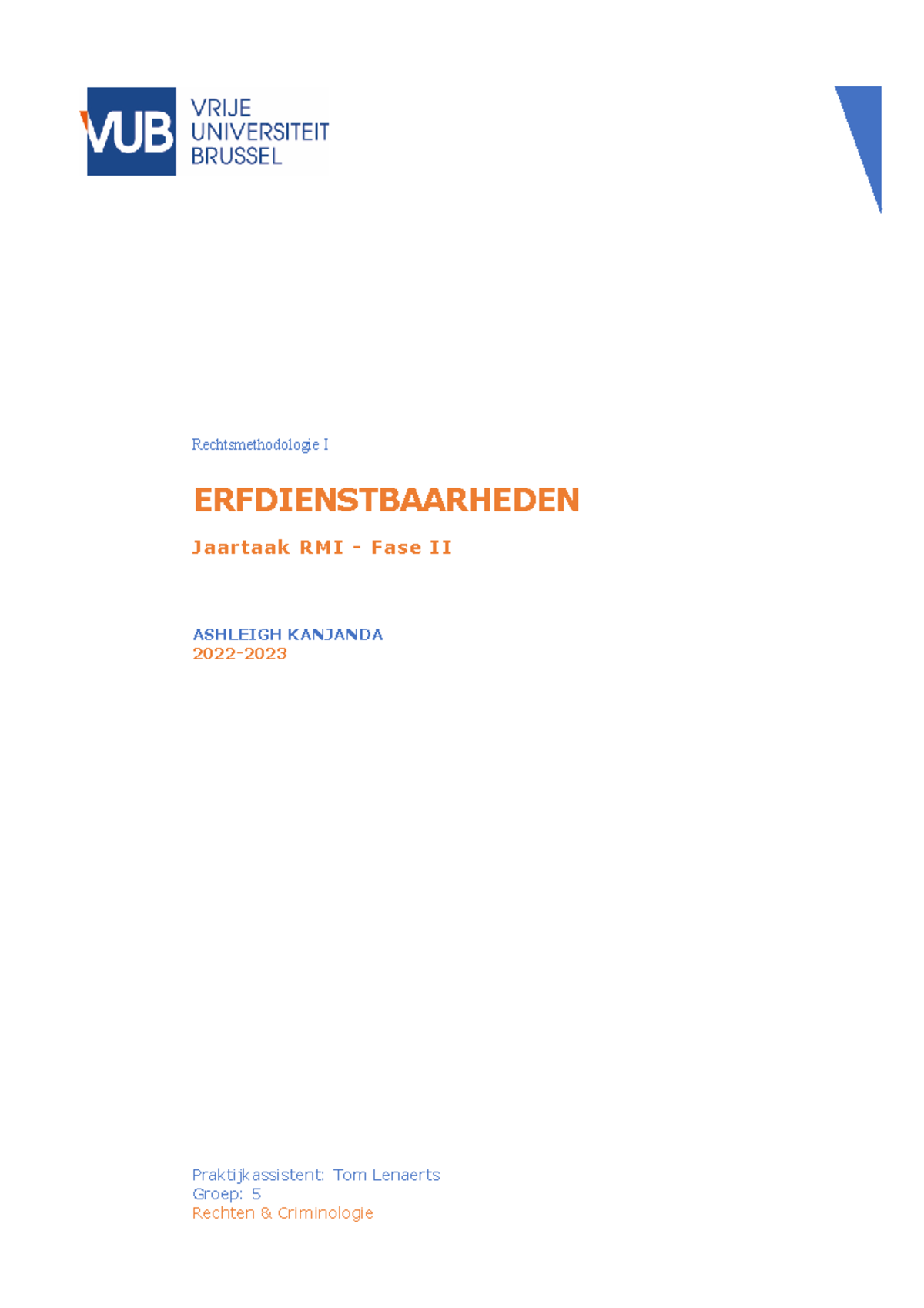 REM 1 Fase II Kanjanda Ashleigh Nyasha - Rechtsmethodologie I ...