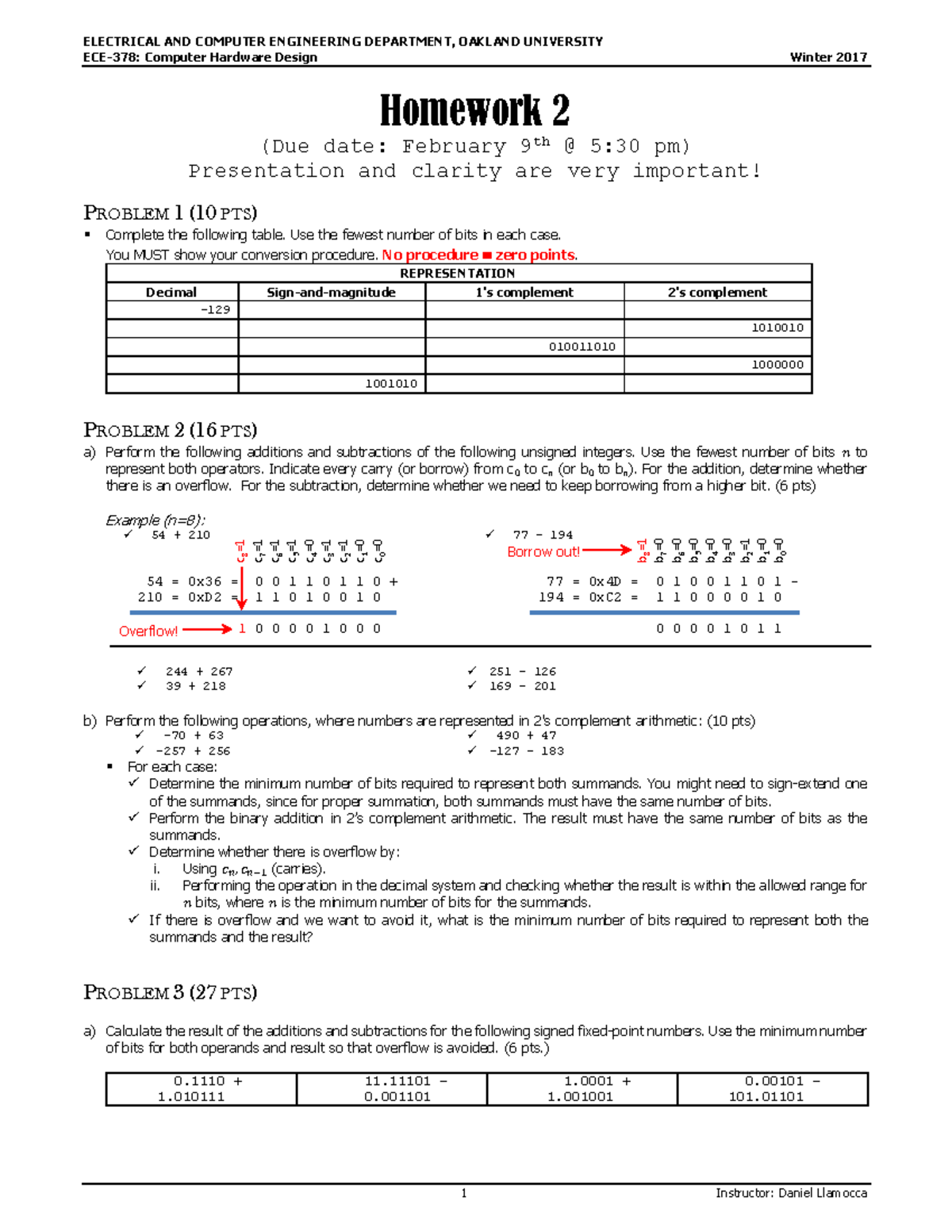 HW2, q + a - Homework assignment 2 - ELECTRICAL AND COMPUTER ...