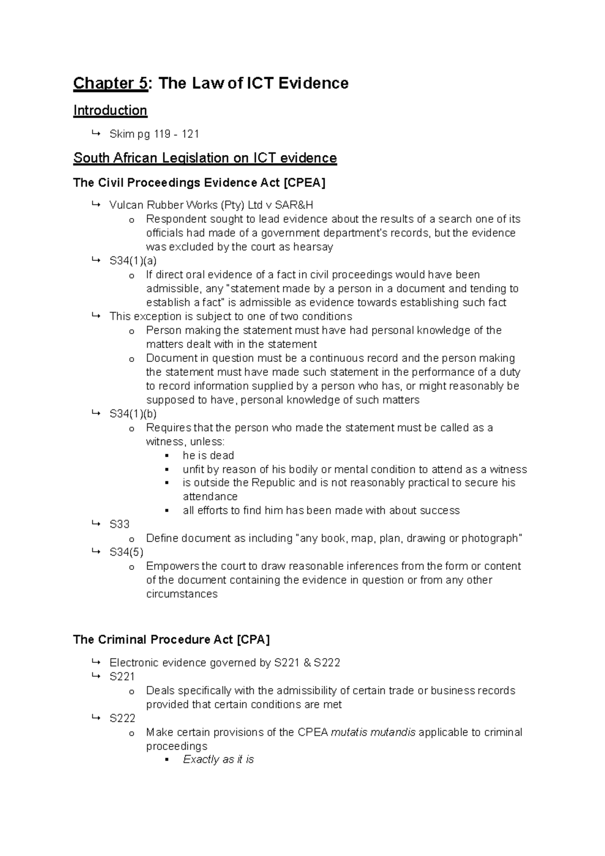Chapter 5 - Summary information and communications technology law ...